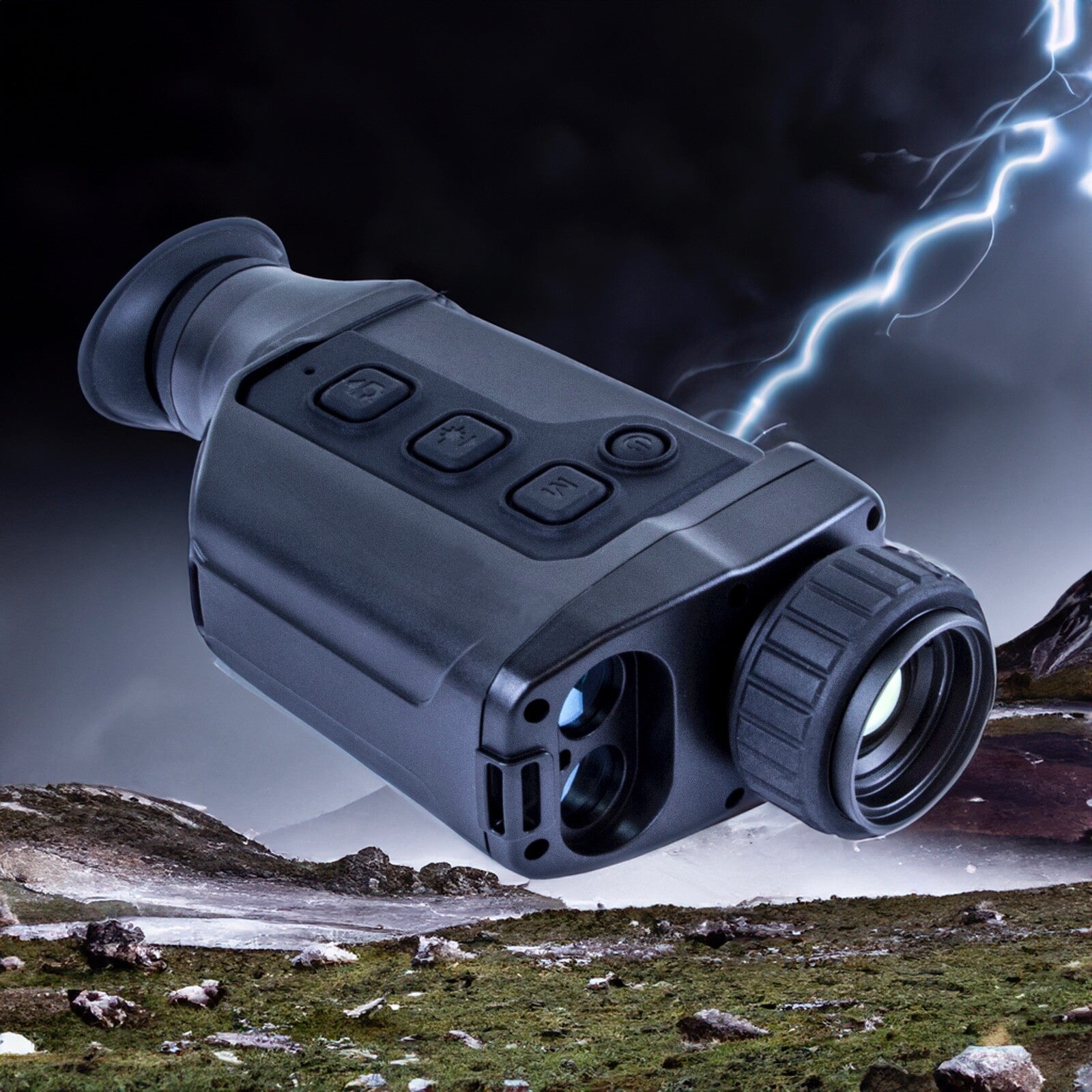 Thermal monocular GPS digital compass HD display Wi-Fi 32G built-in st ...